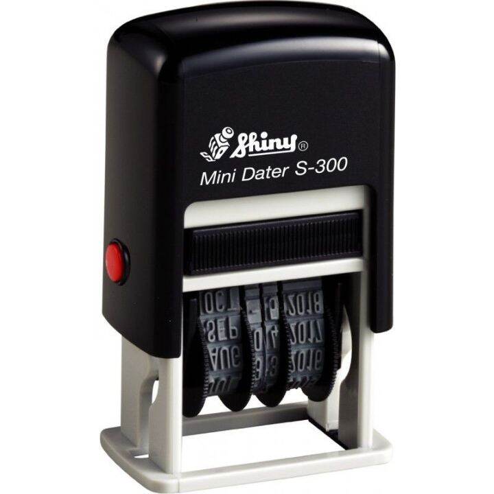 ตรายางวันที่ หมึกในตัว Shiny Self Inking Dater Stamp S300 ขนาดอักษร สูง 3 มม. | Lazada.co.th