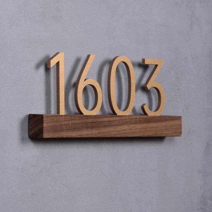 House number Apartment room number high-grade solid wood house number ...