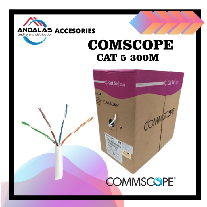 kabel LAN commscope Cat 5 UTP INDOOR | Lazada Indonesia