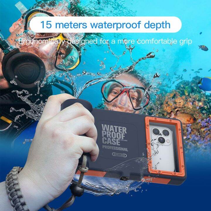 🔥24hrs ship out🔥 SHELLBOX waterproof case 15M Underwater Full Body ...
