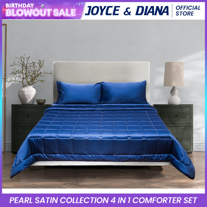 [Pearl Satin 4in1 Comforter Set] Joyce & Diana Pearl Satin Collection ...