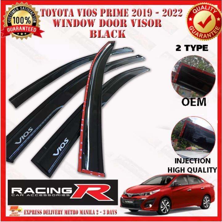 Toyota Vios Prime 2019 to 2023 OEM INJECTION Window Door Visor 2020 ...