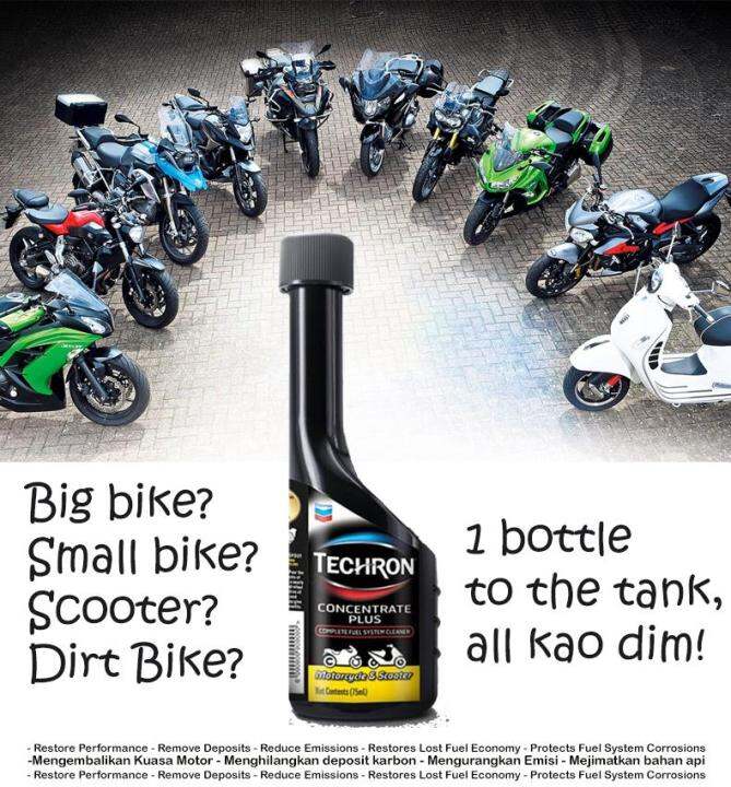 Caltex Techron Concentrate Plus for Motorcycle (75ml) - Petrol Fuel ...
