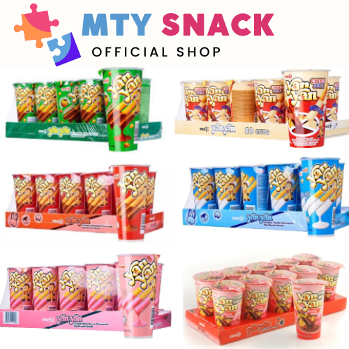 [MTY] Meiji Yan Yan Biscuit Stick & Cream 40gmx10s - (Tray) | Lazada
