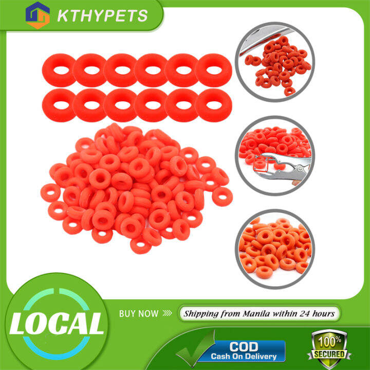 20/100Pcs Goat castrator ring Livestock Castration bander plier rubber ring Goat pig tail ...