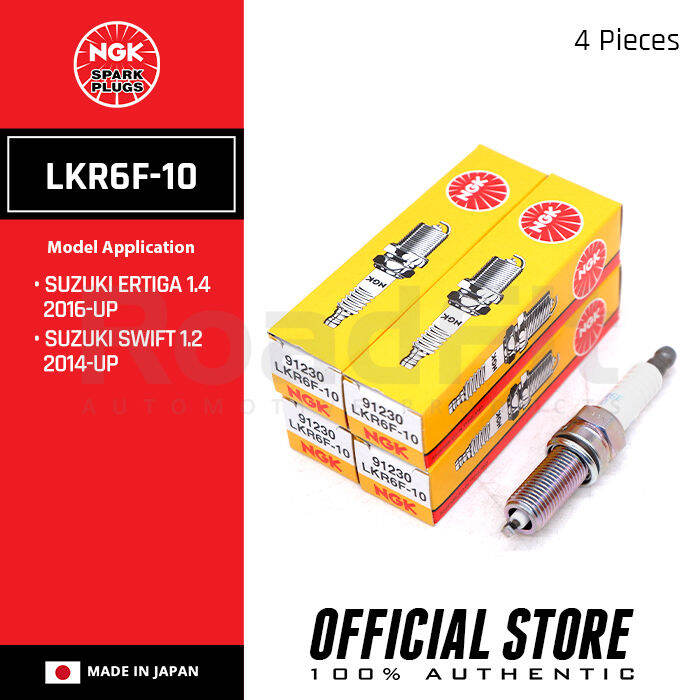 NGK LKR6F-10 Standard Spark Plugs for Suzuki Ciaz 2016-, Ertiga 2016 ...