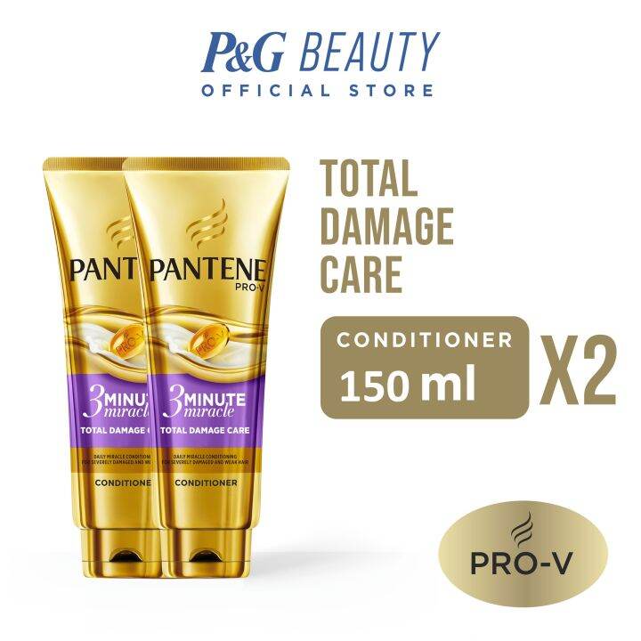 Pantene Pro-V 3 Minute Miracle Conditioner Total Damage Care 150ml ...