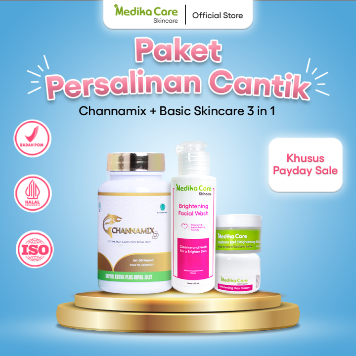 Paket Persalinan Cantik (Basic Skincare 3 in 1 + Channamix) | Lazada ...