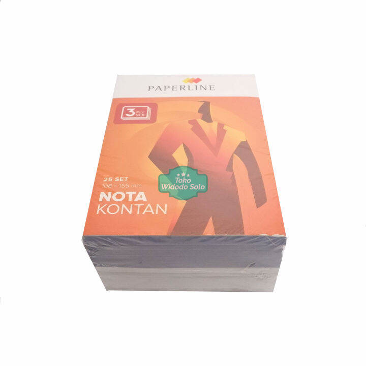 Buku Nota Kecil Kontan NCR 3 Ply Paperline Rangkap Tiga 10,8x15,5cm 25 ...