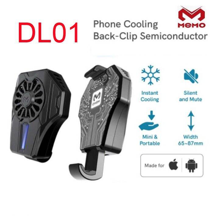 MEMO DL01 Fan Cooler Radiator Pendingin HP Cooling Fan Gaming | Lazada ...