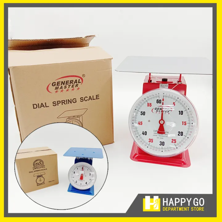Heavy Duty Dial Spring Scale with Stainless Steel Flat Plate Durable ...