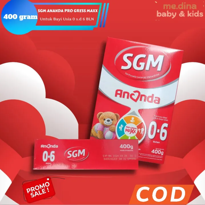 SGM ANANDA 1 400gram / Untuk Bayi Usia 0 s.d 6 Bulan / Susu Formula ...