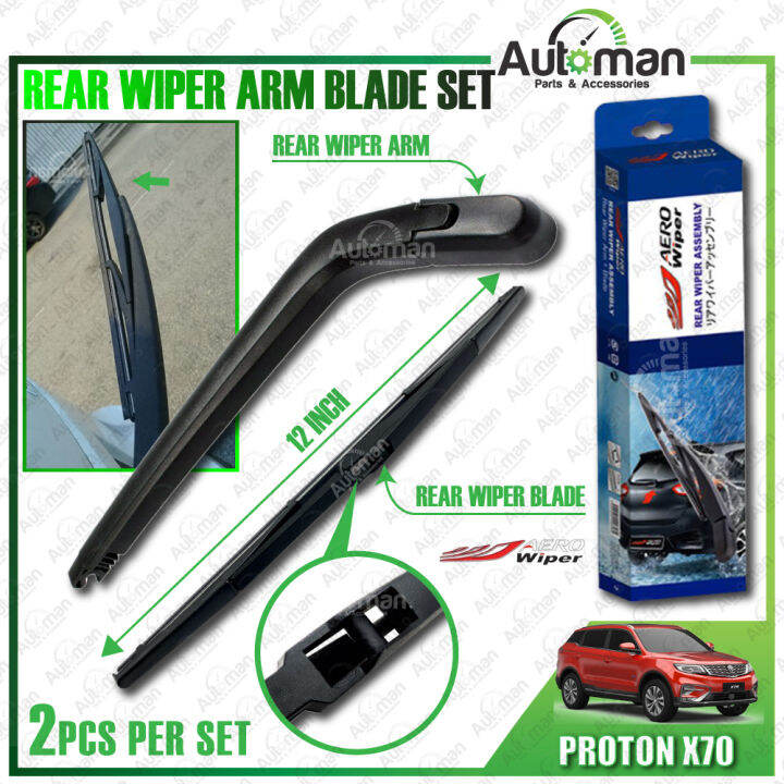 AERO Proton X70 Rear Wiper Arm Complete Set With Free Wiper | Lazada