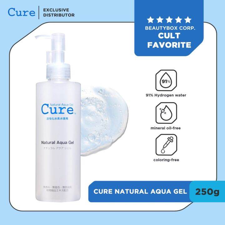 CURE Natural Aqua Gel [Japan’s No. 1 Exfoliator, Activated Hydrogen Water, Made in Japan ...