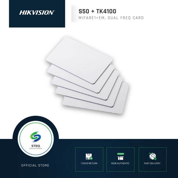 STEQ Hikvision S50+TK4100 Mifare Access Card (5pcs) | Lazada PH