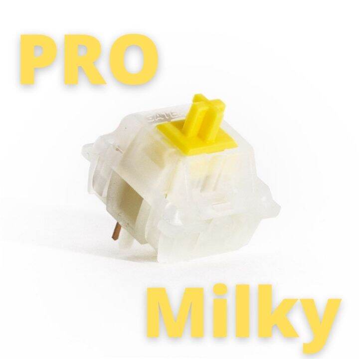Gateron Pro Milky Yellow Prelubed linear switch Malaysia Stock | Lazada ...