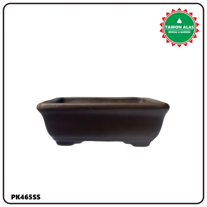 Pot Bonsai Keramik Mame Mini Kecil Segi Empat Persegi Panjang no Semen | Lazada Indonesia