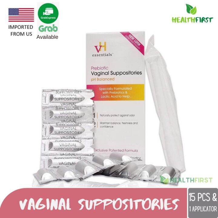 [ON HAND] vH Essentials Prebiotic Suppositories, pH Balanced for ...
