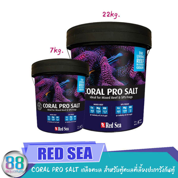 Red Sea Salt Coral Pro Salt เกลือทะเล สำหรับตู้ทะเลที่เลี้ยงปะการังก้น ...