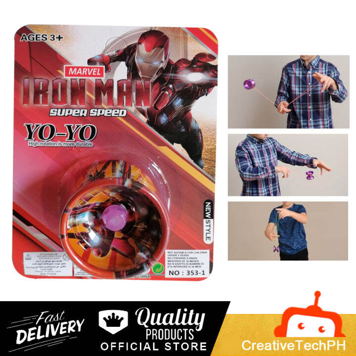 RED Yo-Yo Super Heroes YOYO Spin High Rotation" | Lazada PH