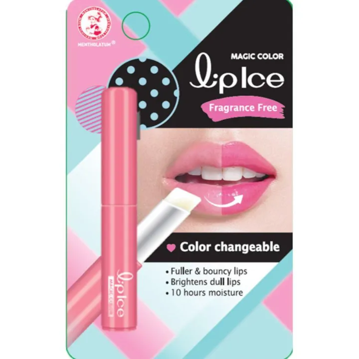 MENTHOLATUM LIP ICE MAGIC COLOR FRAGRANCE FREE 2G | Lazada