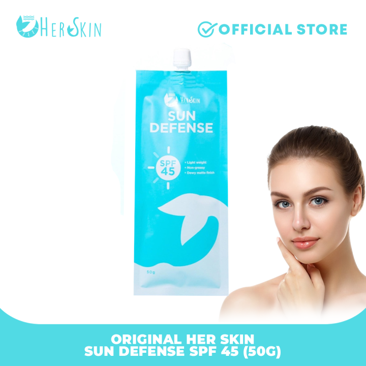 Her Skin Sun Defense Advanced Hydration SPF45 (50g) Facial Skin Care ...