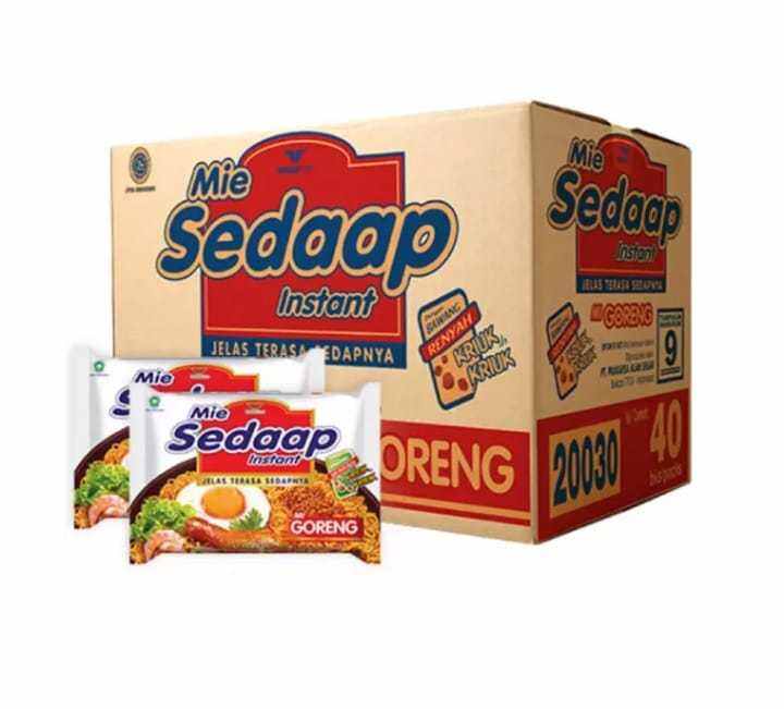 MIE SEDAP GORENG 1 DUS ISI 40 BUNGKUS /MIE INSTAN GORENG SEDAP ...