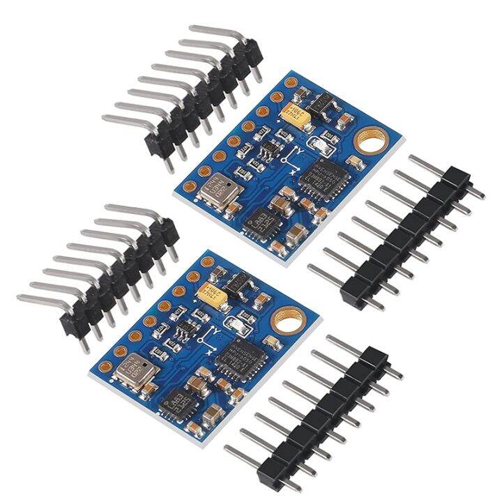 2PCS GY-87 10DOF Module MPU6050 HMC5883L BMP180 Gyroscope Acceleration Compass Module for ...