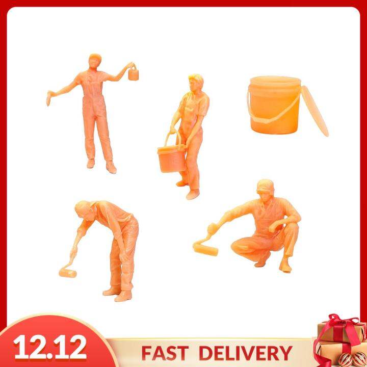 Pezhong 1/64 Resin Figures Doll Model Small Statue Painting Model for ...