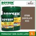 Boysen Color Series Permacoat Semi-Gloss Latex Acrylic Latex Paint - 1L ...