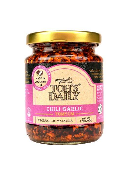 Toh's Daily Tom Yum Chilli Garlic 200gm | Lazada