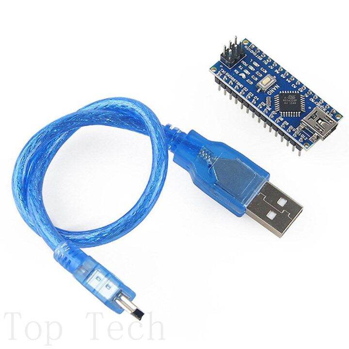 mini nano v 3 . 0 atmega328 โมดูลอิเล็กทรอนิกส์ ide และสายเคเบิ้ล usb ...
