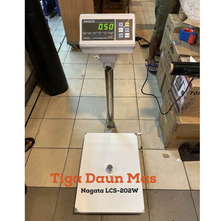 Timbangan Lantai Nagata LCS-202W 60 Kg 150 Kg Timbangan Barang Nagata | Lazada Indonesia