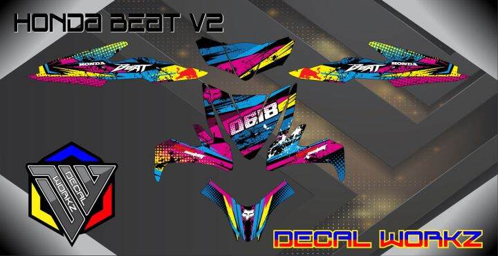 HONDA BEAT V2 STICKER DECALS, STRIPE | Lazada PH