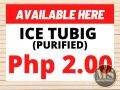 Ice Yelo Ice Tubig Purified Signage (Laminated A4 Size) | Lazada PH