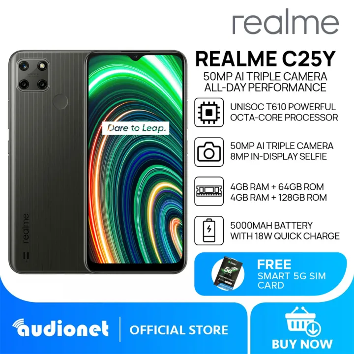 Realme C25Y 4GB RAM+64GB ROM/4GB RAM+128GB ROM | 50MP AI Triple Camera ...