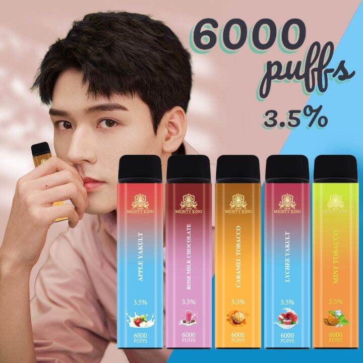 MIGHTY KING 6K PUFF TYPE-C RECHARGEABLE PODS MODS | Lazada PH