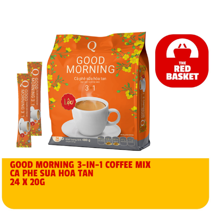 GOOD MORNING 3IN1 INSTANT COFFEE MIX 24 X 20G | Lazada PH