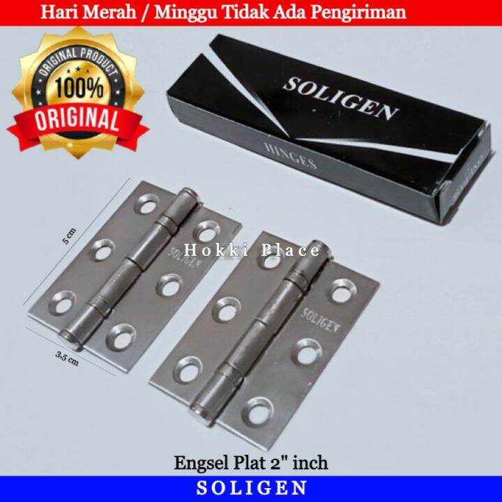 ENGSEL PLAT SOLIGEN 2" 2,5" & 3" INCH ENGSEL PINTU LEMARI JENDELA ...