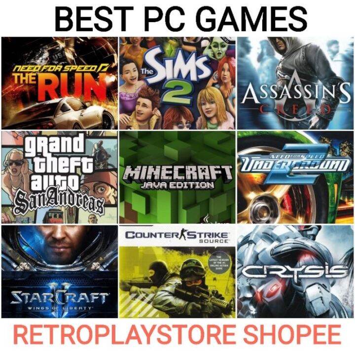 Best PC Collections PC GTA San Andreas Call Of Duty Red Alert Sims 4 ...