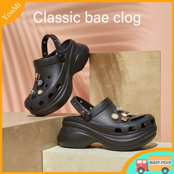 crocs แท้ Crocs classic bae clog รองเท้าครอส รองเท้าแตะ วัสดุ EVA สไตล์ ...
