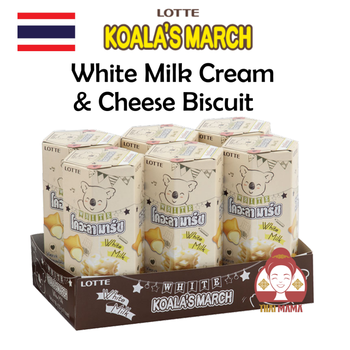 Lotte Koala's March White Milk Cream & Cheese 33g x 6 [Halal] Koala ...