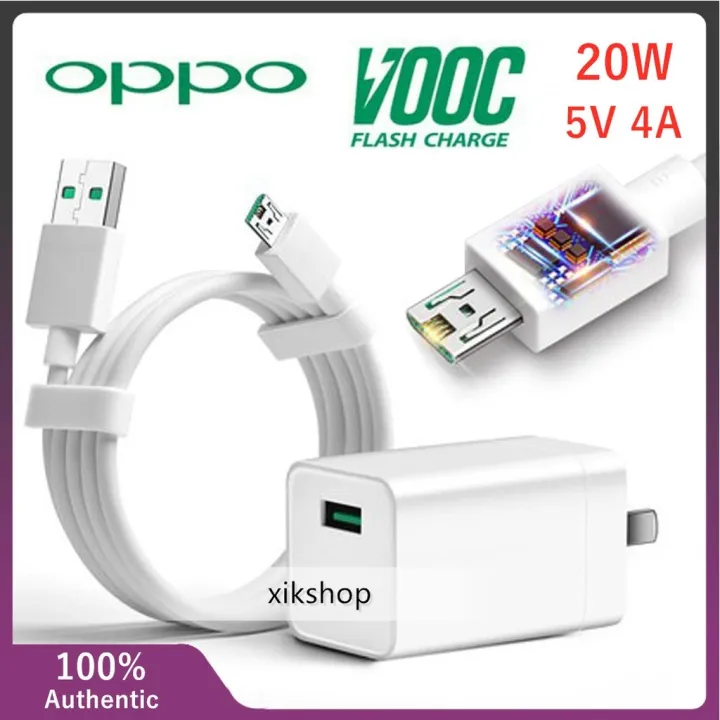 OPPO VOOC Flash Charging adapter and 7pin Micro USB data Cable | Lazada PH