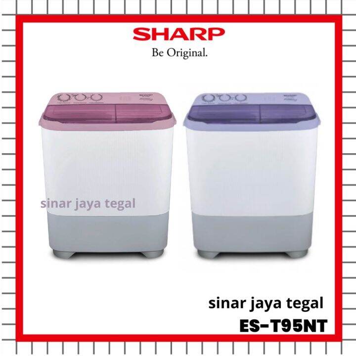 MESIN CUCI SHARP ES-T95NT 2 TABUNG 9 KG | Lazada Indonesia