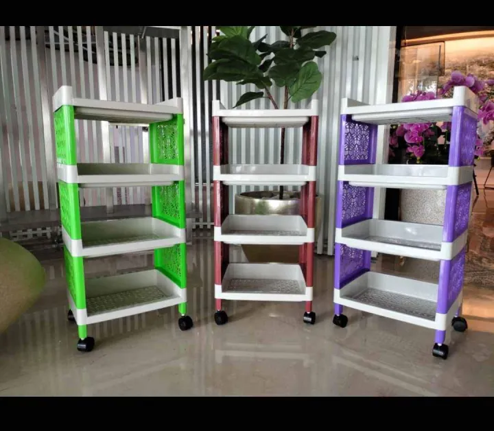 RAK PLASTIK RAK SERBAGUNA YOYO SUSUN 4 rak multifungsi Serbaguna ...