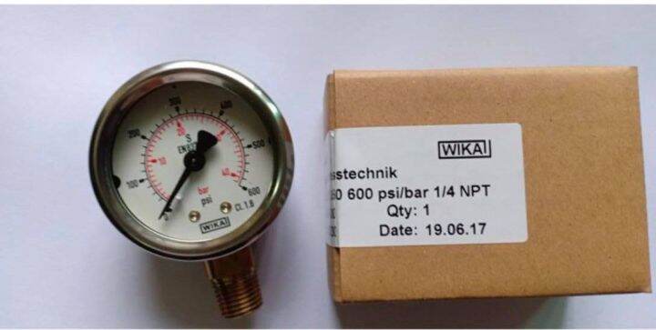 WIKA Germany Pressure Gauge (200PSI/300PSI/400PSI/500PSI) | Lazada PH
