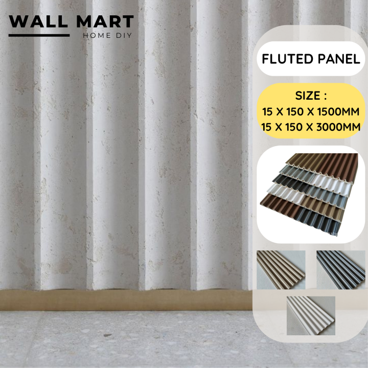 【Ready Stock】Fluted panel wave type home decoration wall panel interior ...