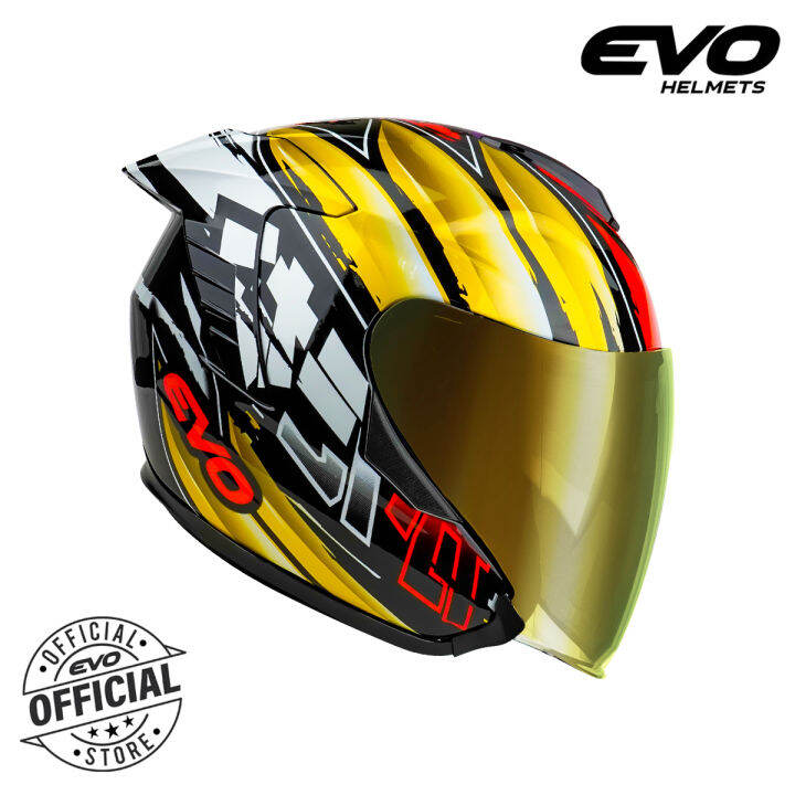 EVO RX-5 Half Face Dual Visor Helmet with Clear and e | Lazada PH