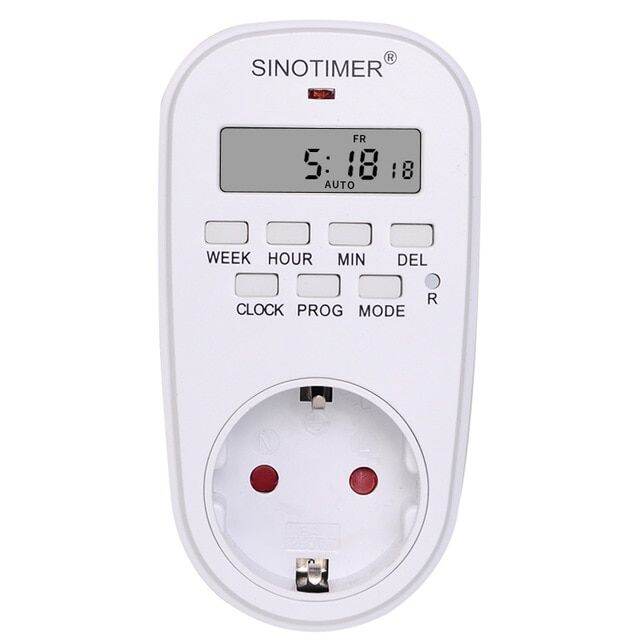 Eu Plug Outlet Electric Digital Socket With Timer Socket Timer Plug ...