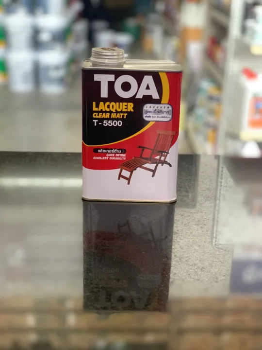 แลคเกอร์ด้าน TOA สำหรับภายในTOA LACQUER CLEAR MATT T-5500 (0.946 ลิตร) | Lazada.co.th